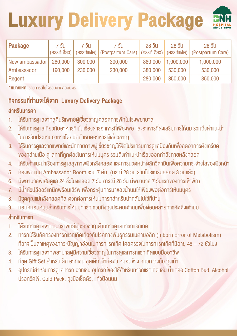 Luxury Delivery Package - The M BRACE